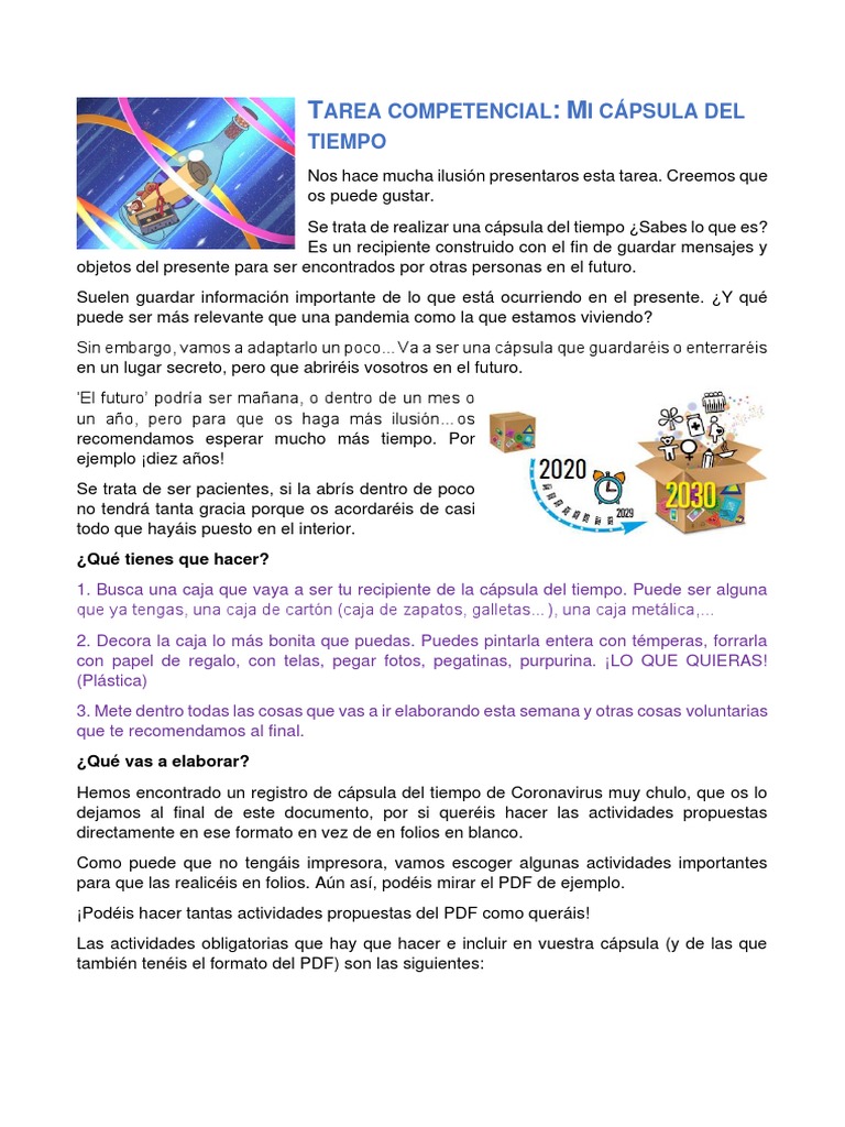 CAPSULA DEL TIEMPO | PDF