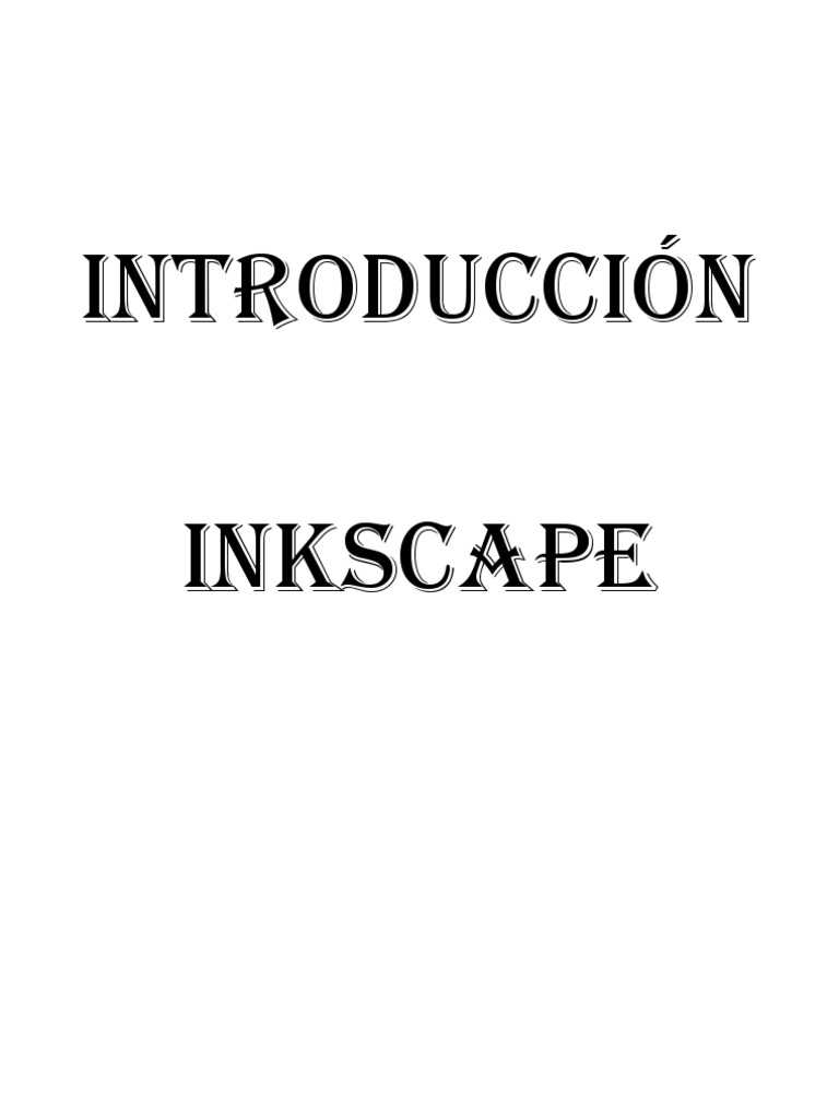 Introduccion INKSCAPE | PDF | Informática | Software