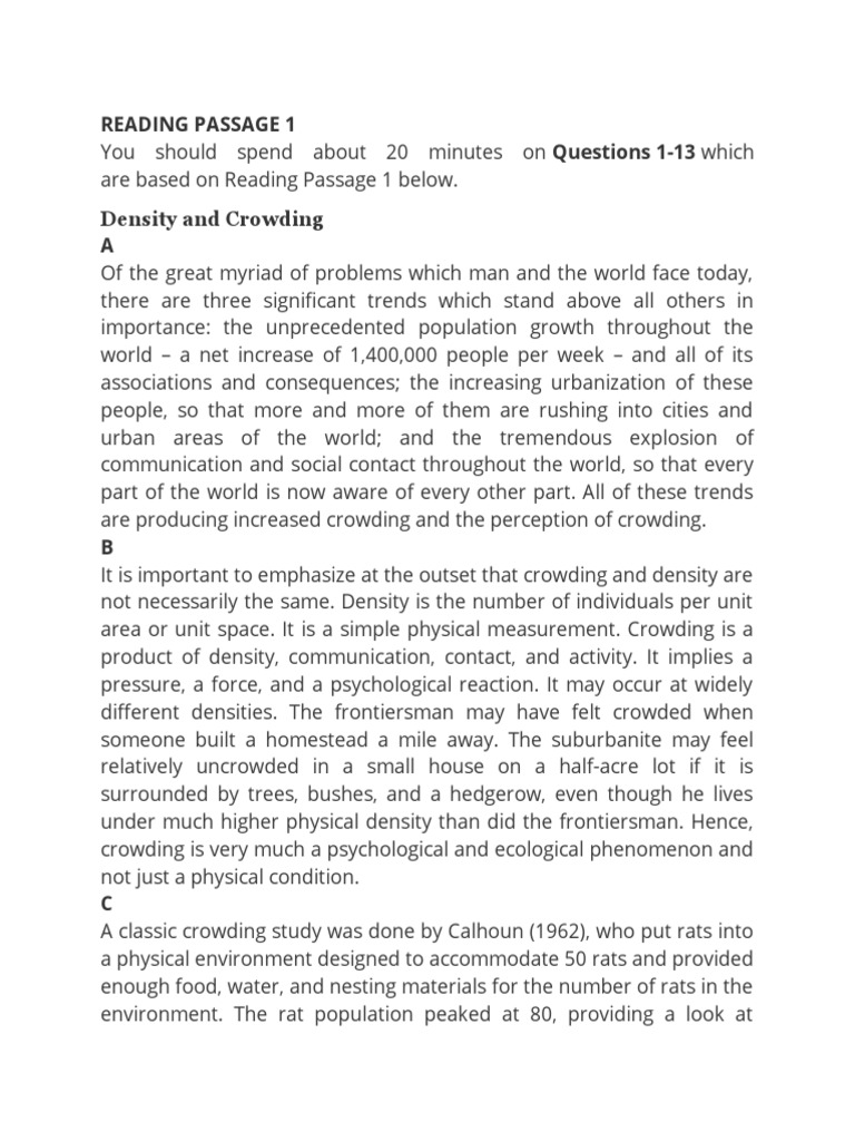 Reading Passage 1 | PDF