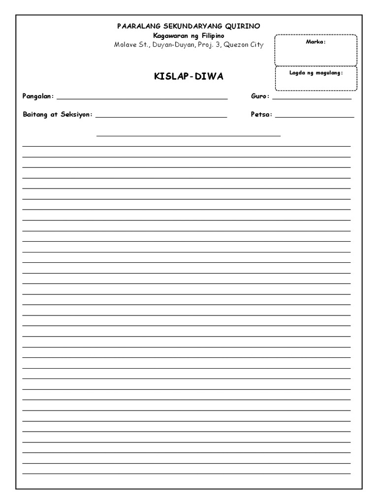 Kislap Diwa at SuriSaysay 1 | PDF