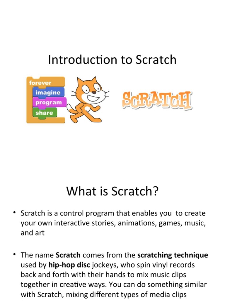 Intro To Scratch | Download Free PDF | Software | Computing
