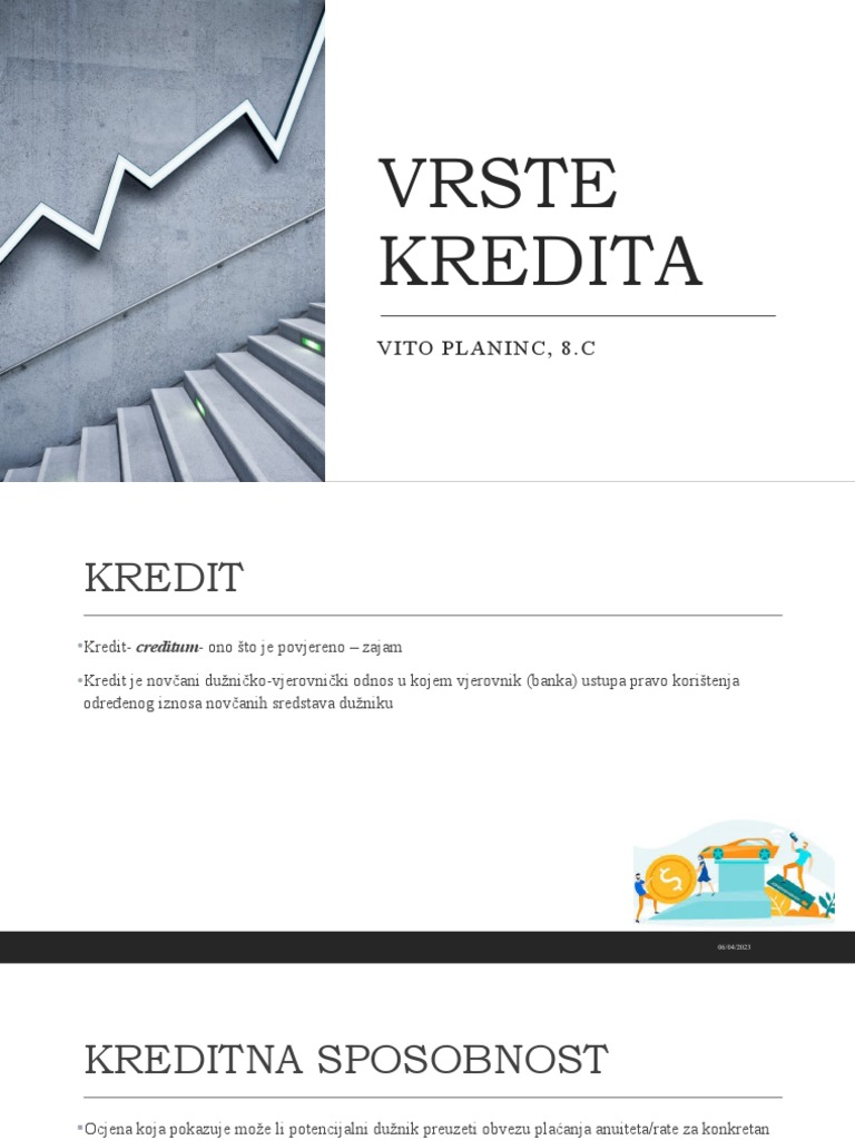 Vrste Kredita Vito | PDF