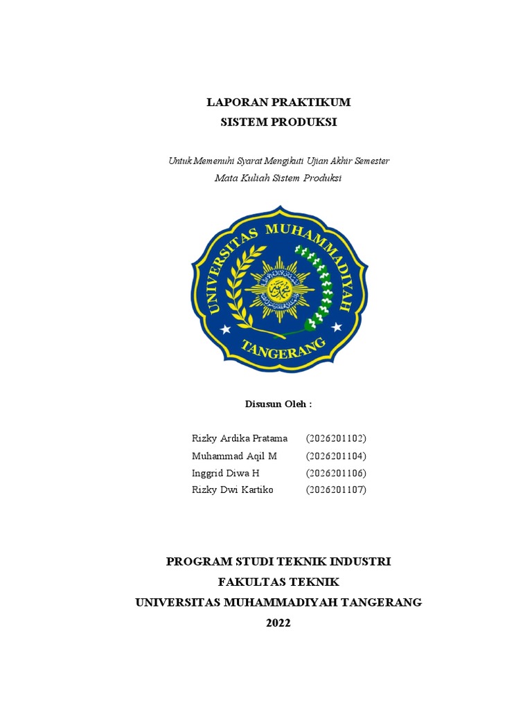 Laporan Praktikum Sistem Produksi | PDF