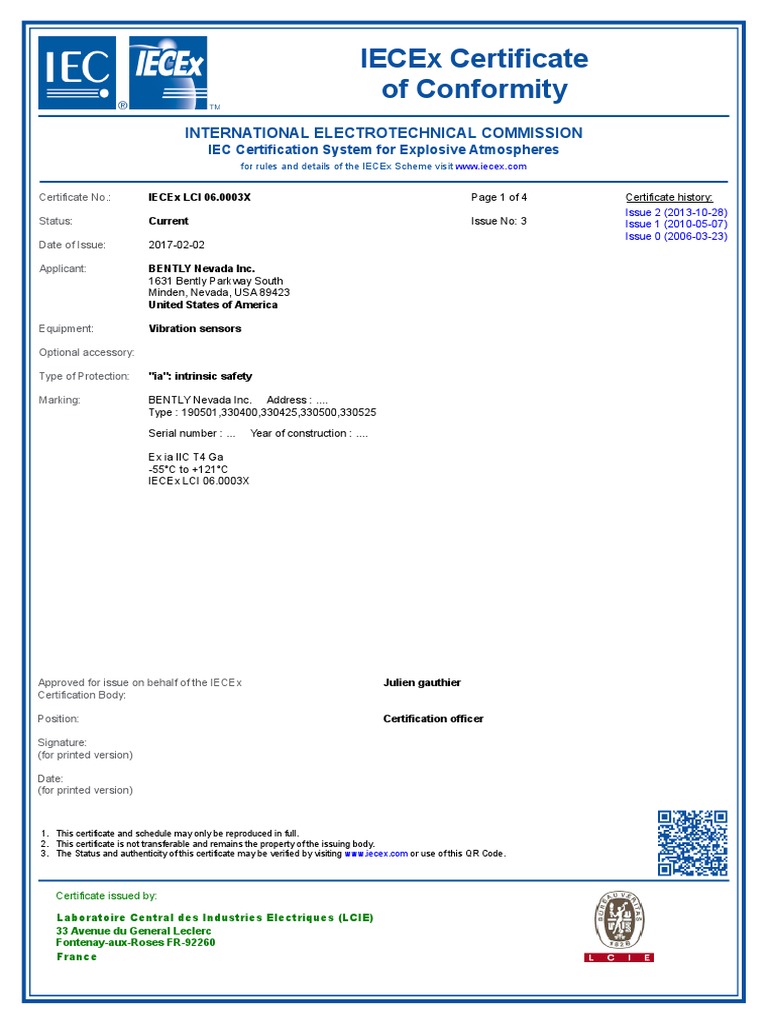 IECEx LCI 06.0003X 003 | PDF