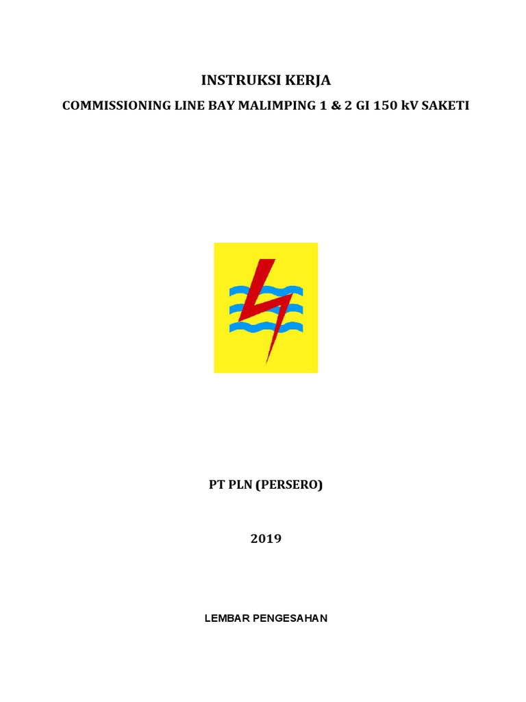 IK Commissioning Line Bay Malimping 1 & 2 GI 150kV Saketi | PDF