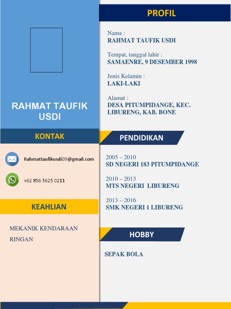 CV Rahmat | PDF