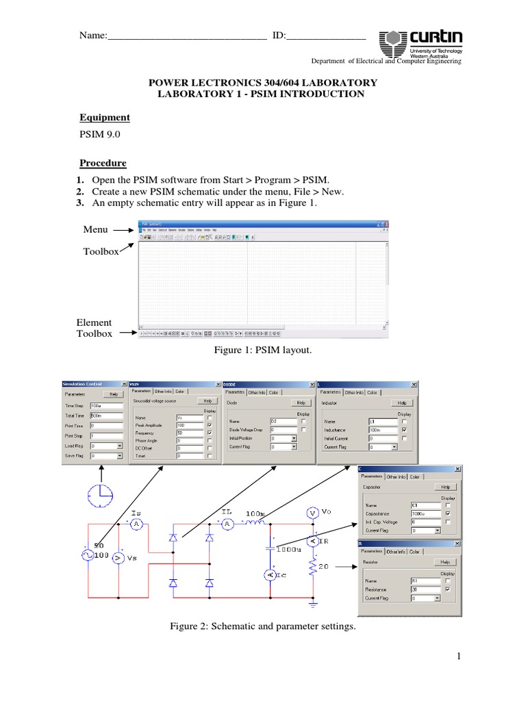 PSIM Familiarisation | Download Free PDF | Root Mean Square | Electrical Network