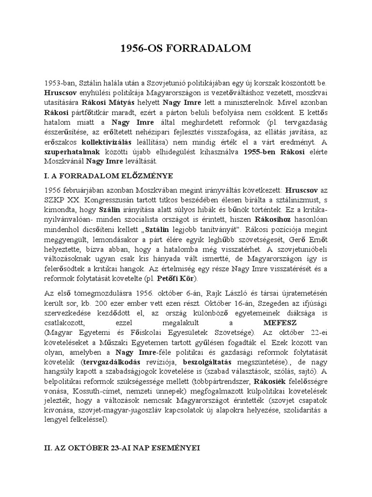 1956 Os Forradalom | PDF