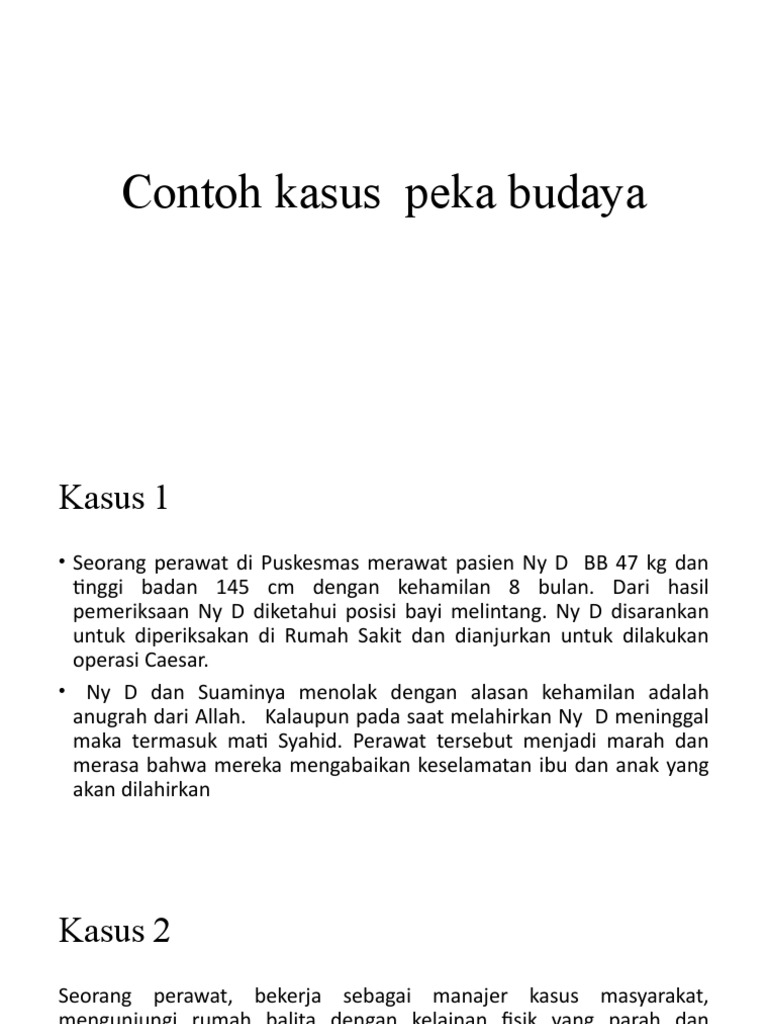 Contoh Kasus Peka Budaya | PDF