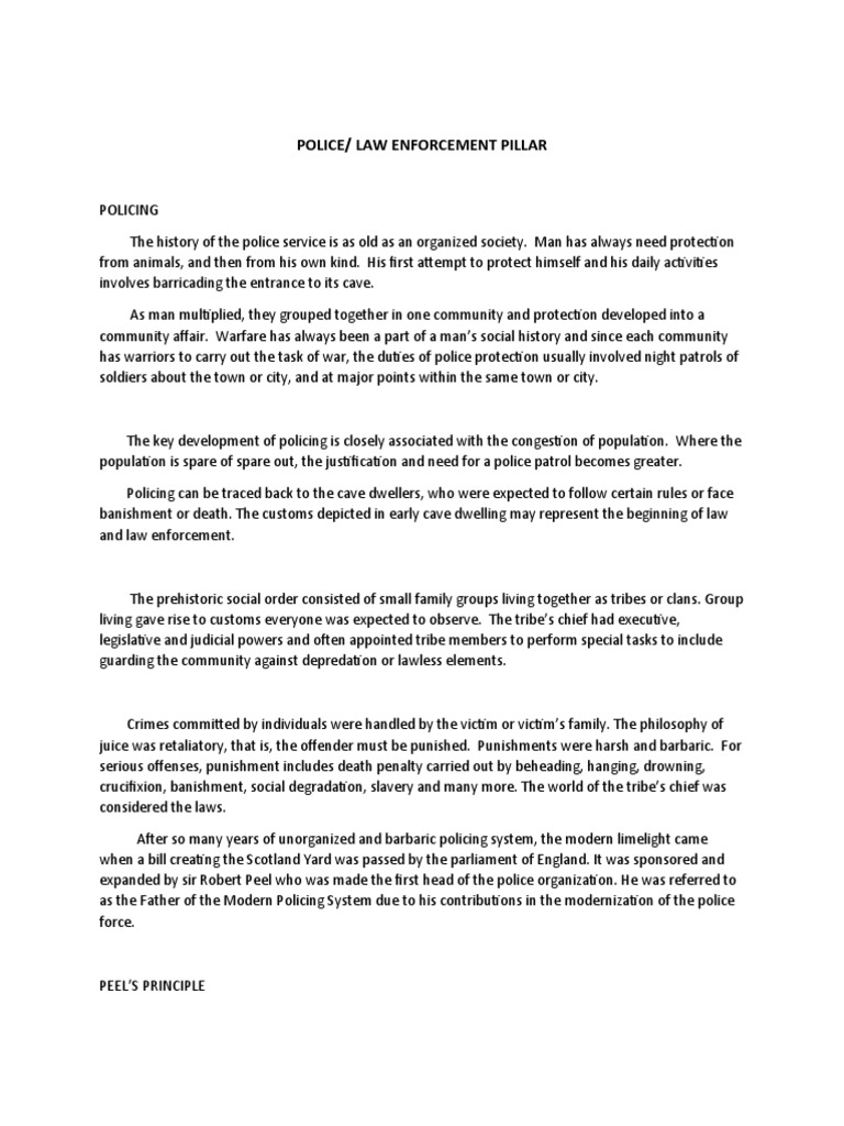 Police Law Enforcement | PDF | Police | Police Officer