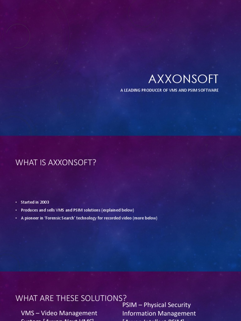 Axxonsoft | PDF