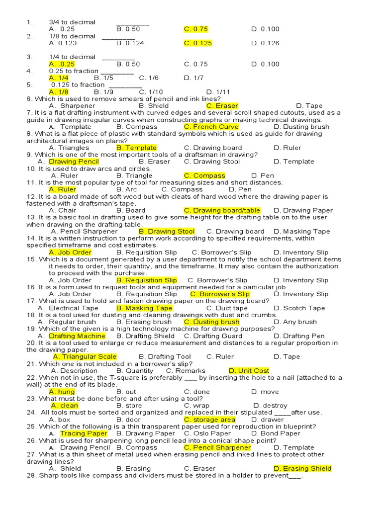 TLE Reviewer With Correct Answer | PDF