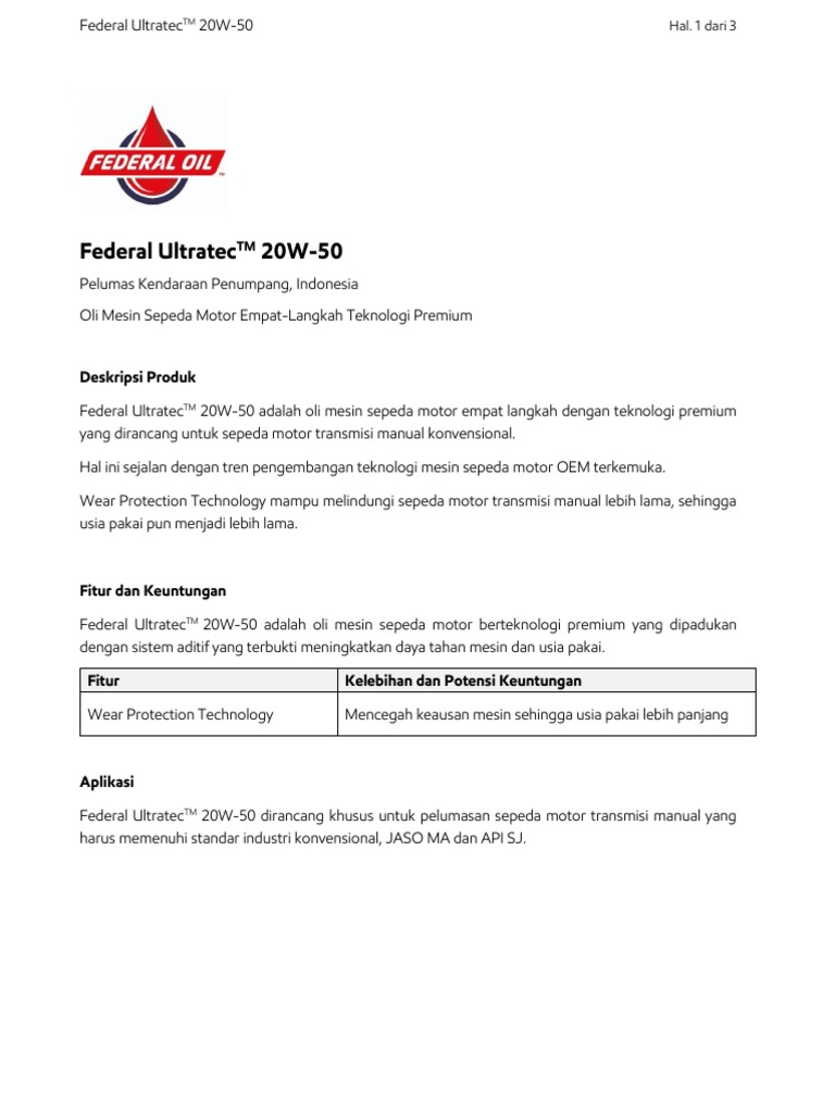 Document Federal Oil | PDF