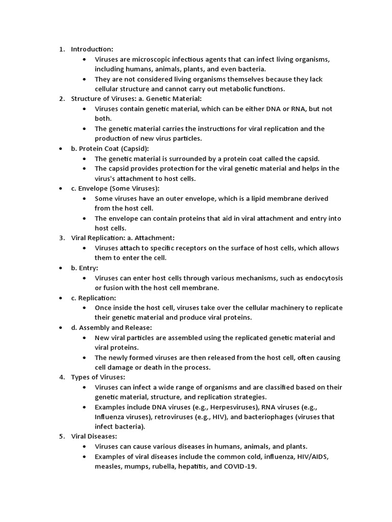 Biology - Viruses | PDF