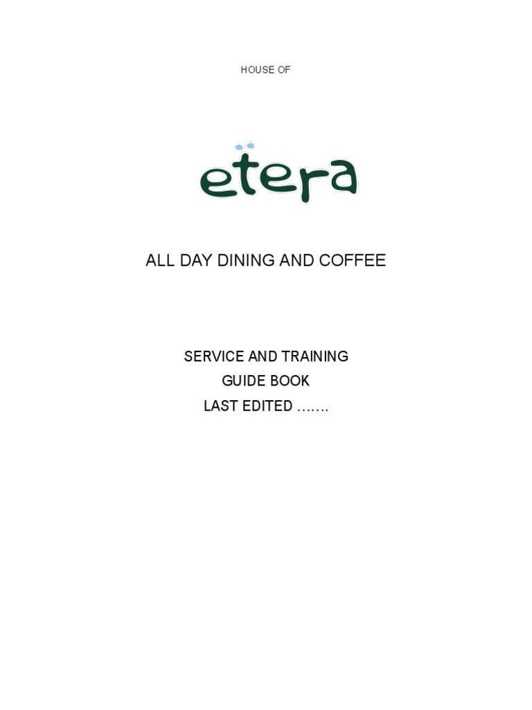 Etera Training Book | PDF