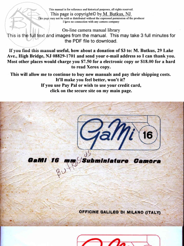 Gami 16mm | Download Free PDF | Camera | Natural Philosophy