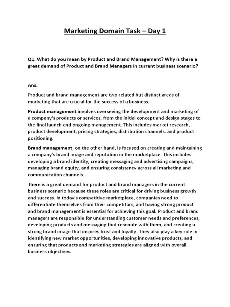 Day1 - Domain Task (Prashant Verma) | PDF