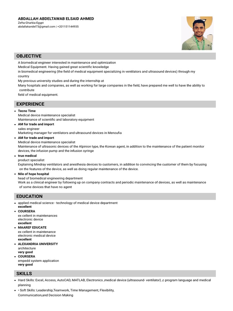 Resume Abdallah Abdeltawab Elsaid Ahmed 1 | PDF