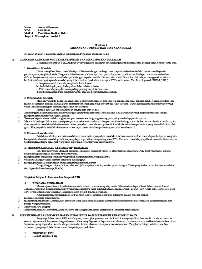 Modul 3 PTK Rangkuman | PDF