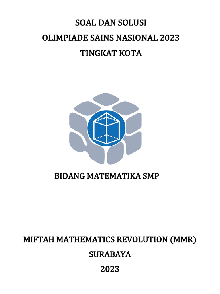 Soal & Solusi OSK Matematika SMP | PDF