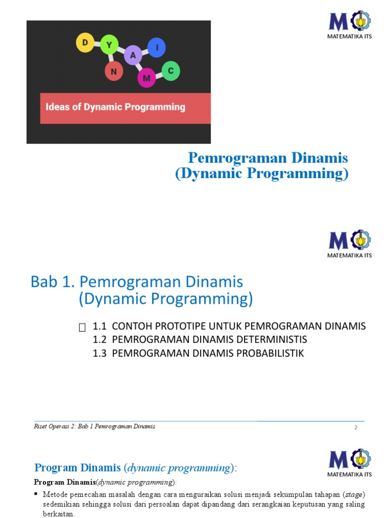 Bab 1 Pemrograman Dinamis 1 Tim | PDF