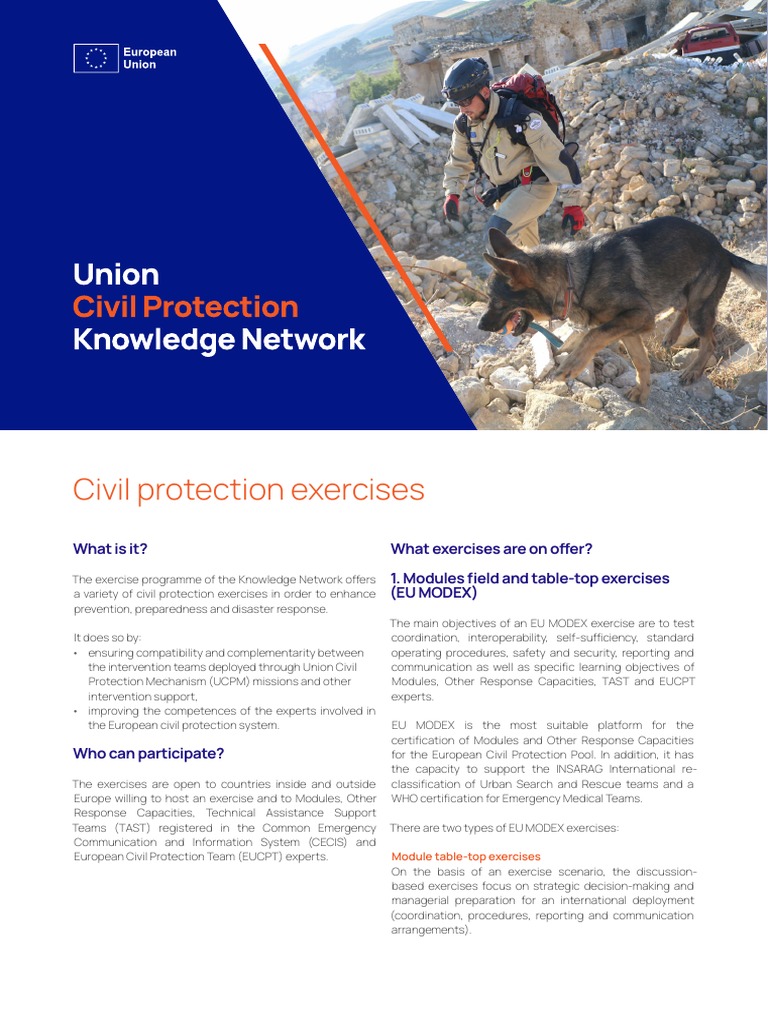 Civil Protection Training for Experts | PDF | Emergency Management ...