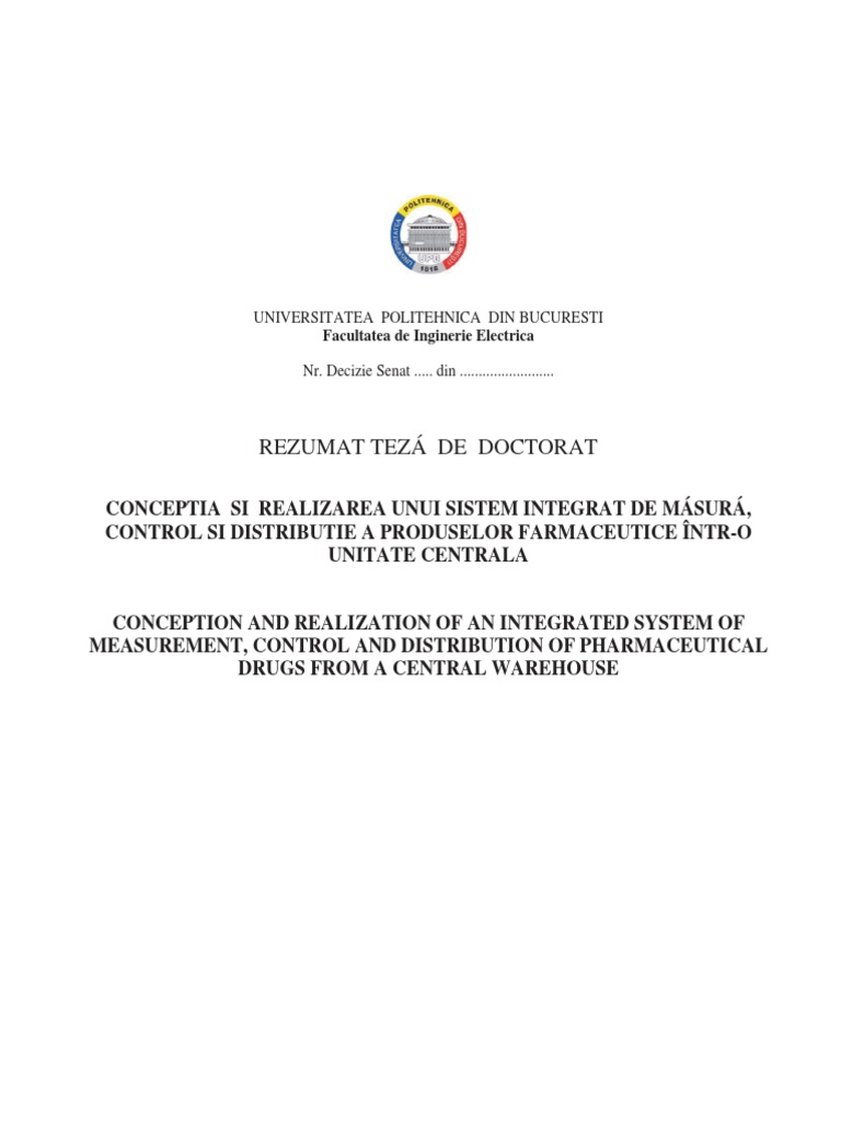 Dumitrescu Bogdan Rezumat | PDF