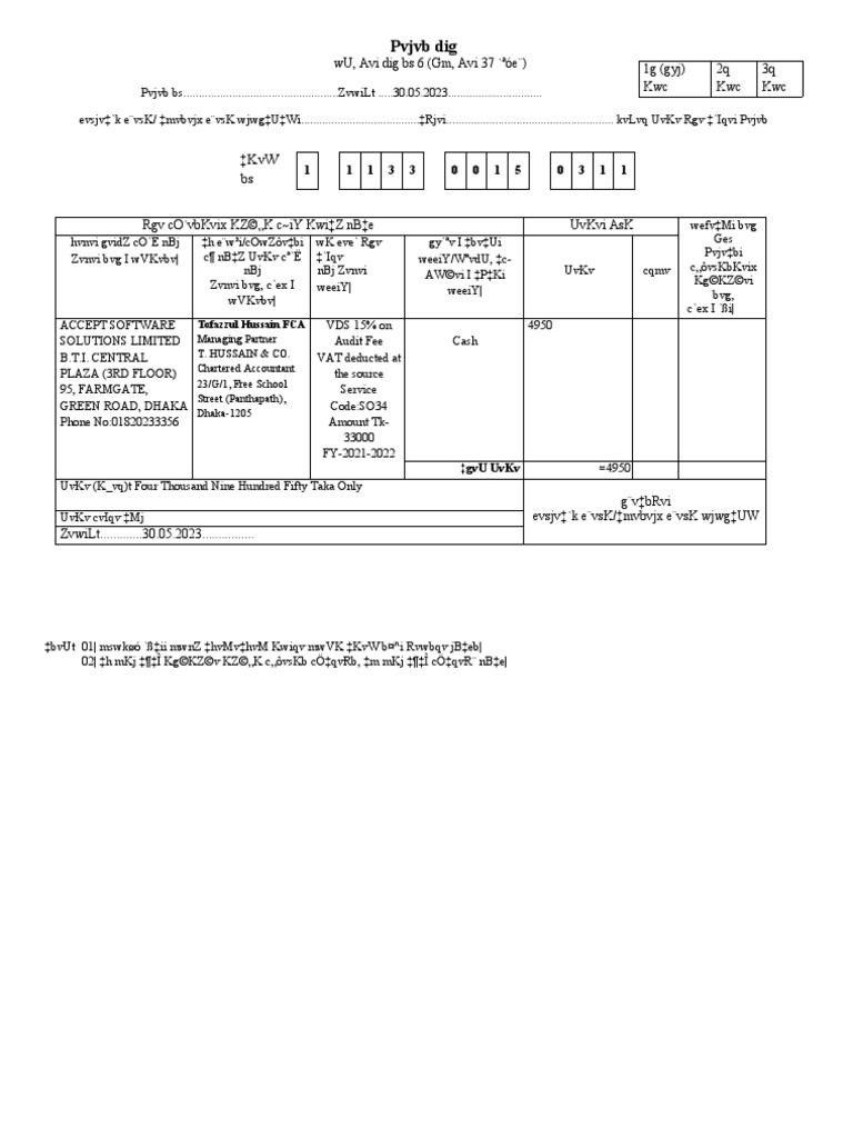 Chalan-Form (VAT) | PDF