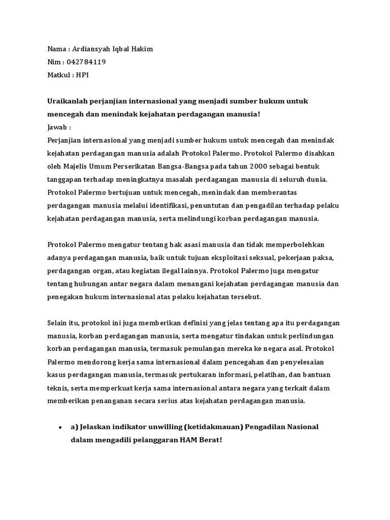 Tugas2 Hkum4305 042784119 | PDF