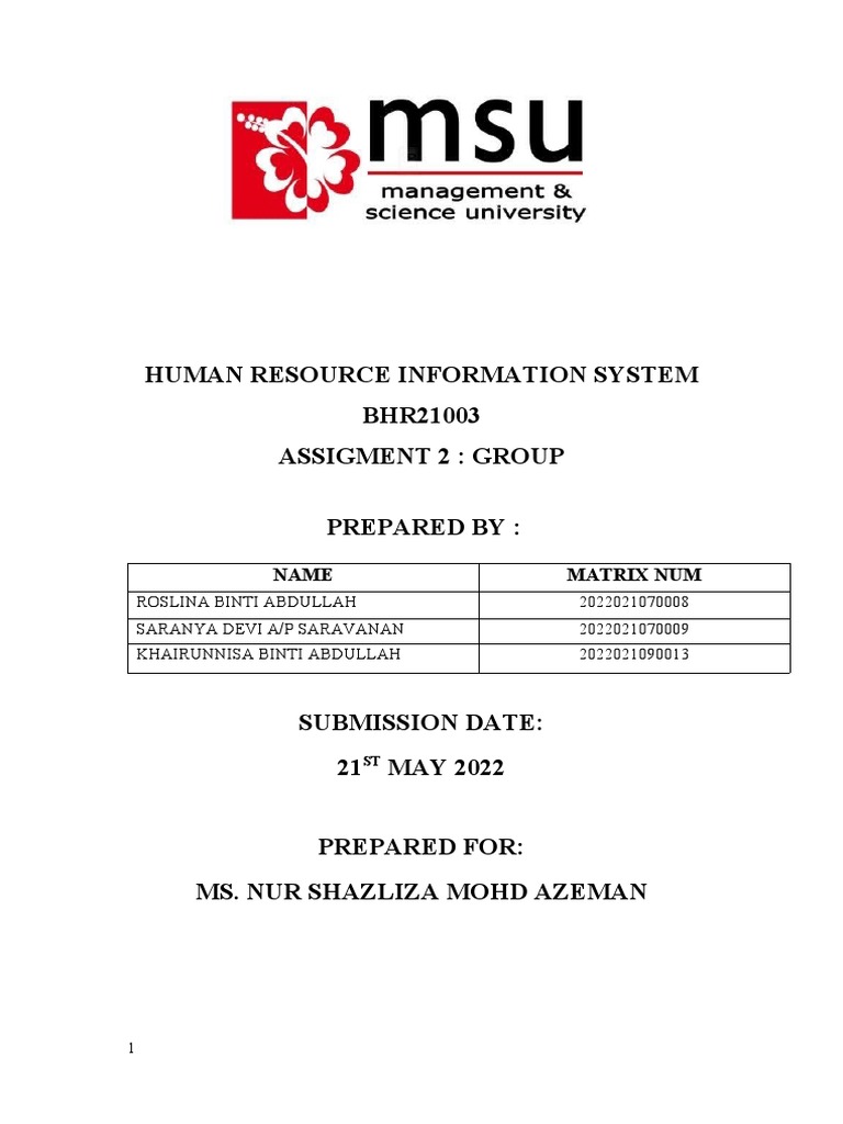 Assignment 2 (Group) | PDF