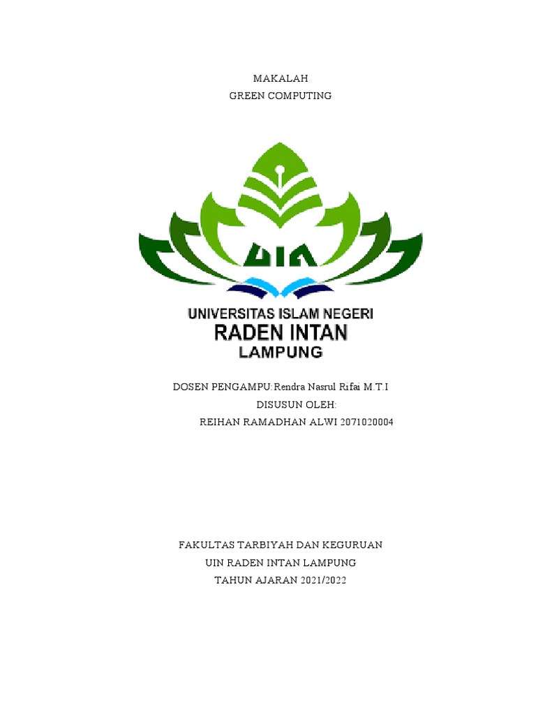 Green Computing Pdf