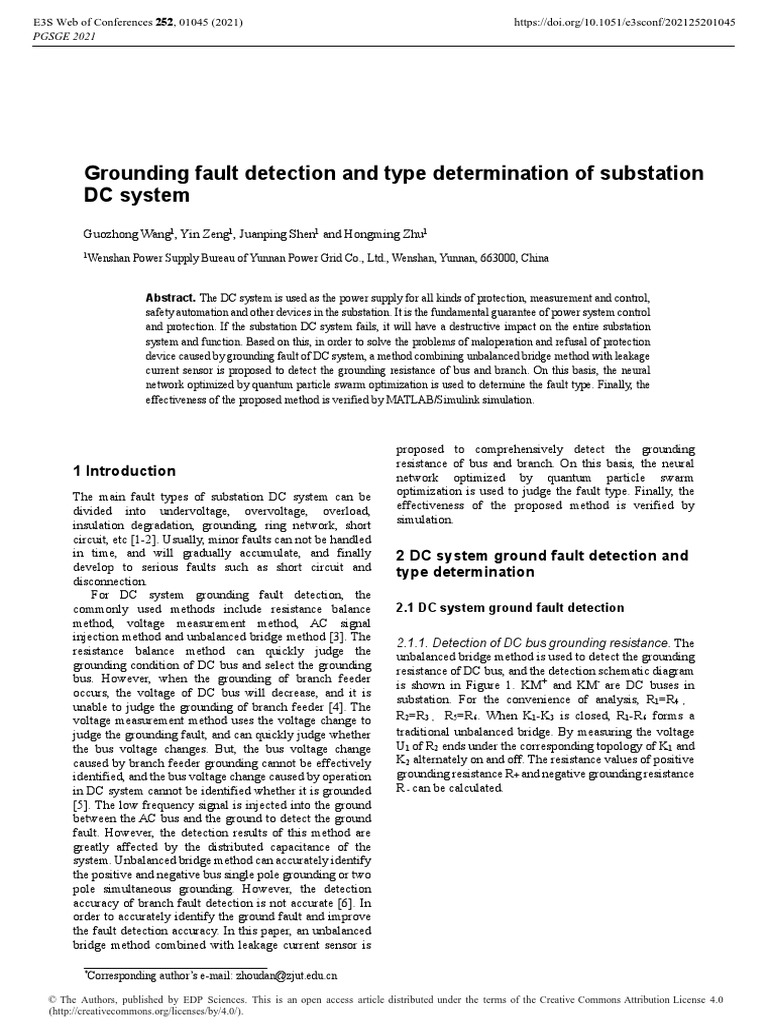 DC Fault | PDF | Artificial Neural Network | Electrical Substation