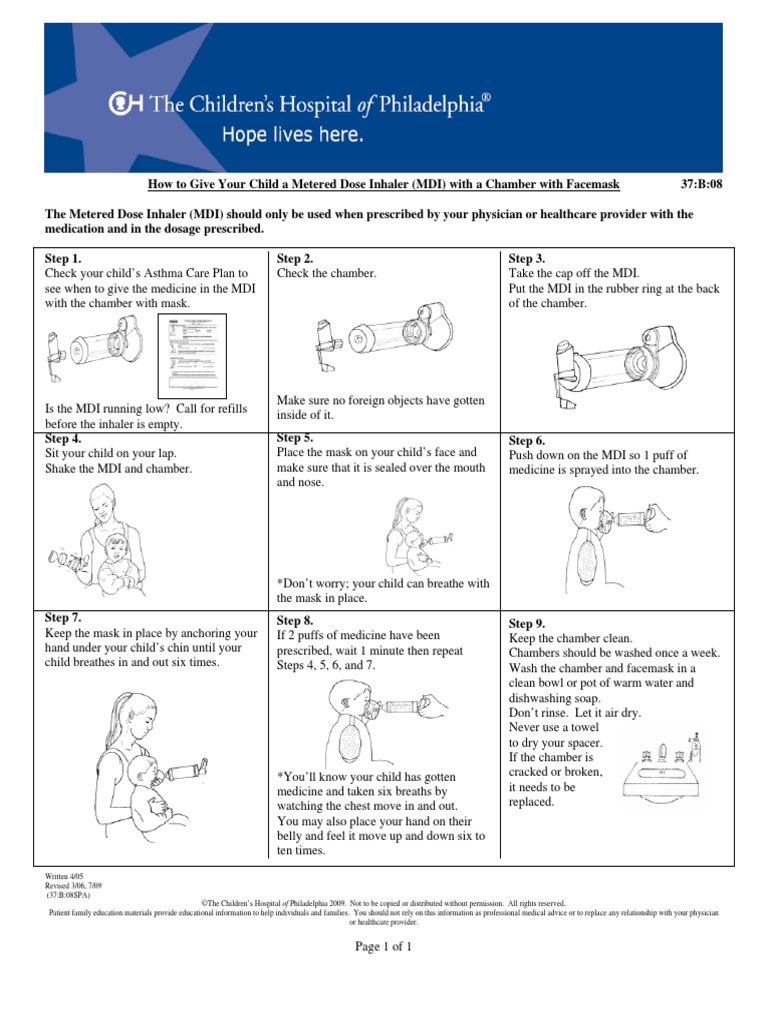 Capp Mdi With Spacer | PDF | Medical Treatments | Medical Specialties
