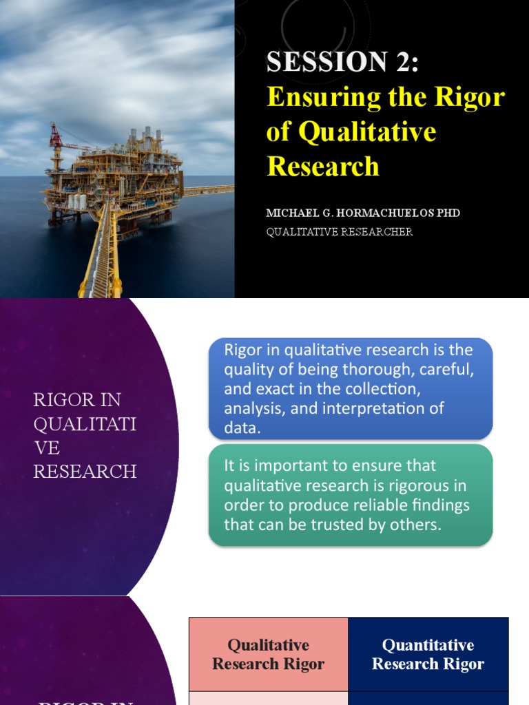 Session 2. Ensuring Rigor of Qualitative Research. Hormachuelos | PDF