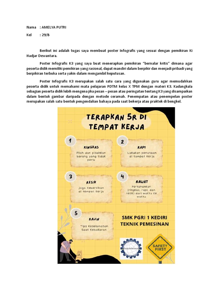 Tugas CGP Amelya Poster Infografis | PDF