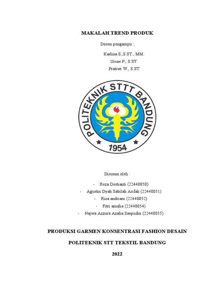 Makalah Trend Produk | PDF