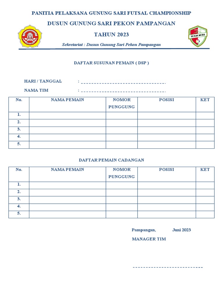DSP FUTSAL GSFC | PDF