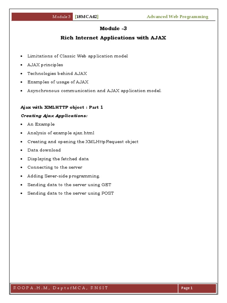AdWeb Module3 | PDF