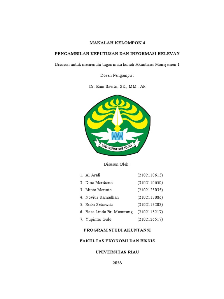 Makalah Kelompok 4 Akmen | PDF