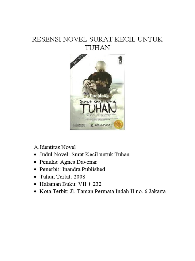 Resensi Novel Surat Kecil Untuk Tuhan | PDF
