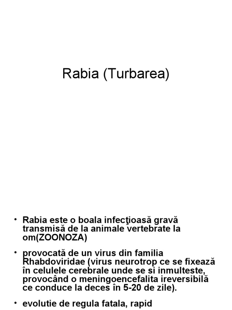 Rabia (Turbarea) | PDF