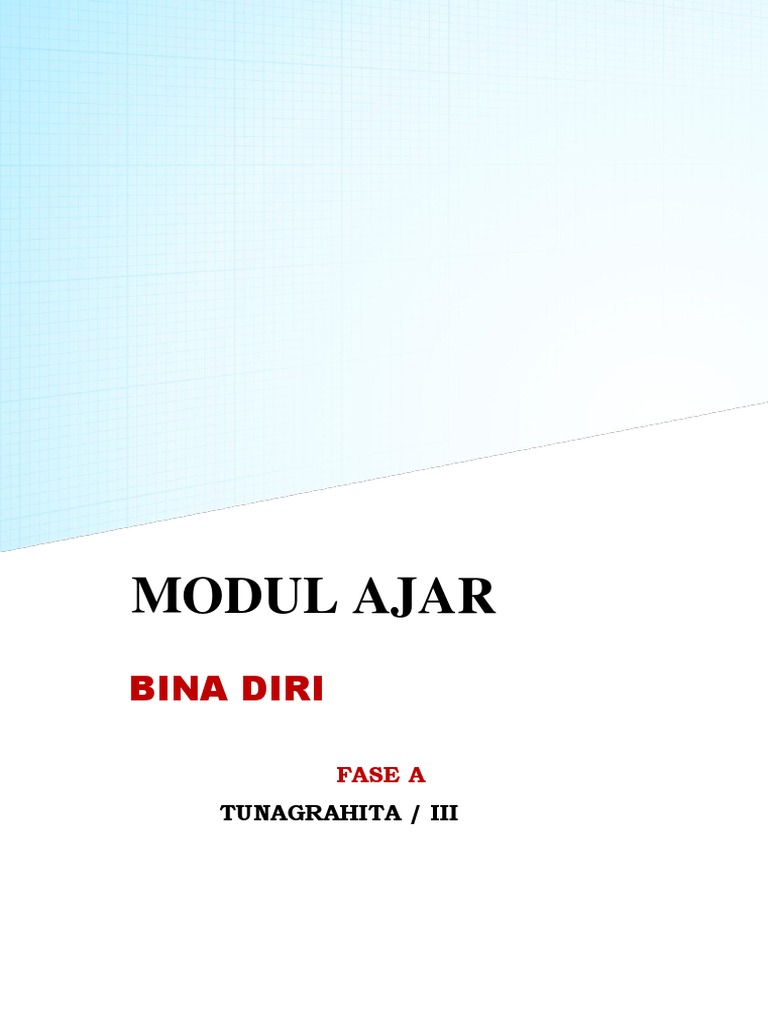 Modul Ajar Bina Diri TunaGrahita Fase A | PDF