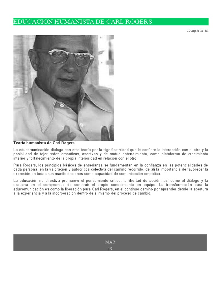 Carl Roger | PDF | Aprendizaje | Experiencia