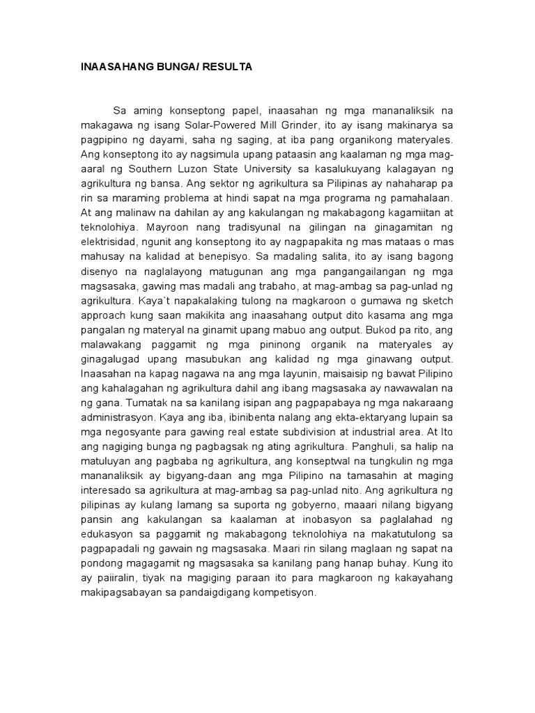 Inaasahang Bunga | PDF