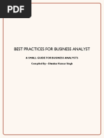 Essential Docs for Business Analysts | PDF | Use Case | Specification (Technical Standard)