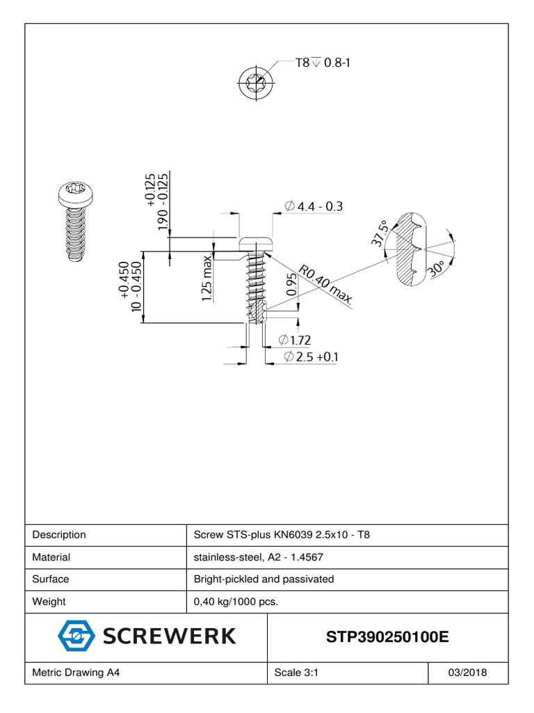 STP390250100E-Metric Drawing | PDF