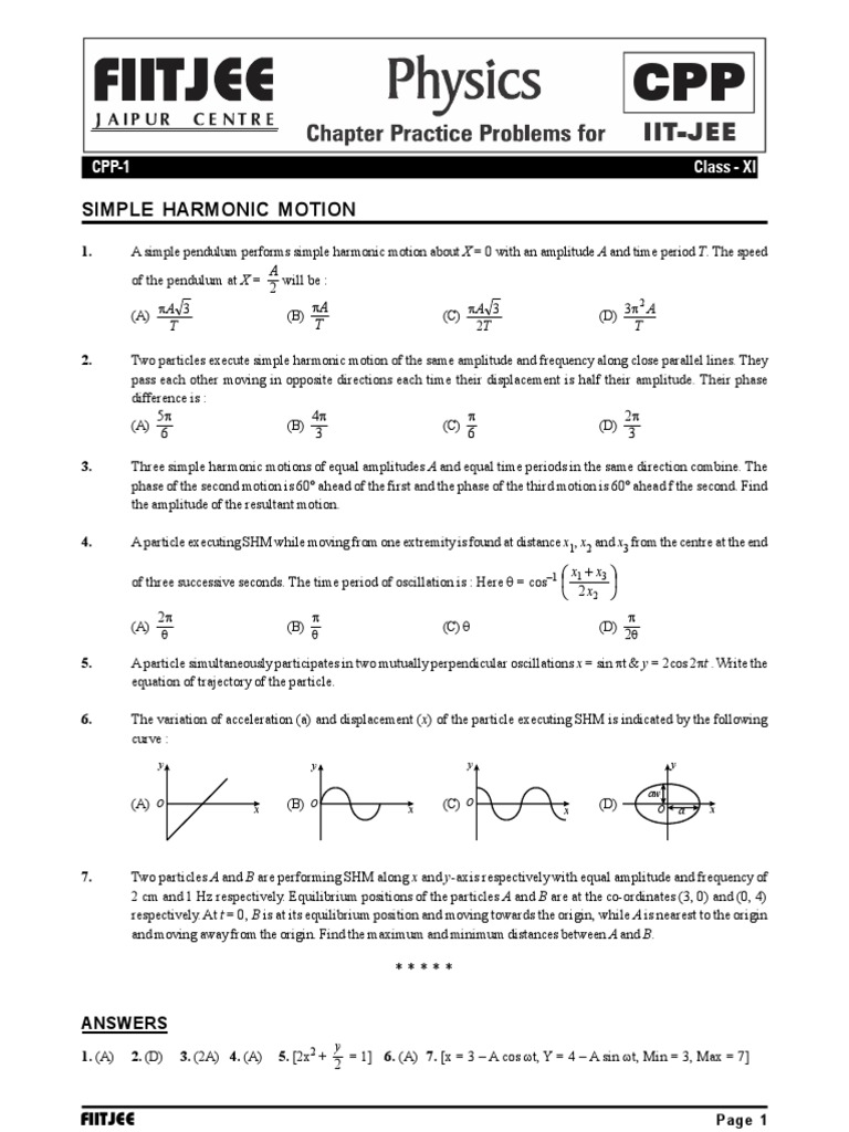 Phy SHM | PDF | Oscillation | Pendulum