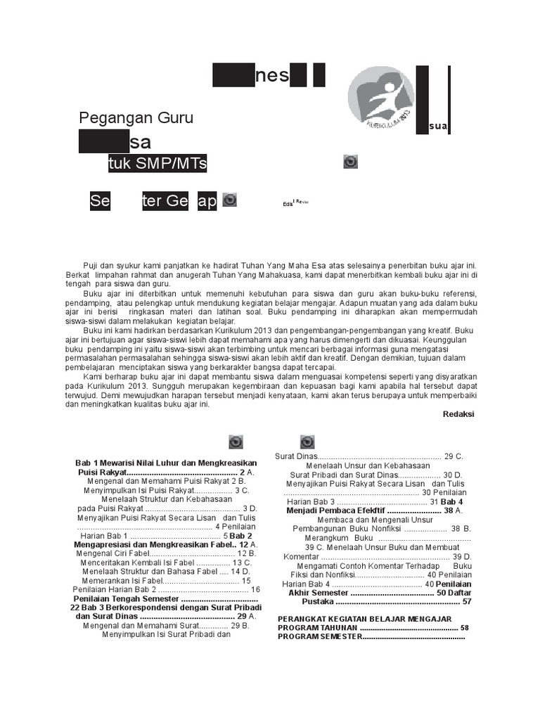 PG Bahasa Indonesia 7 Genap | PDF