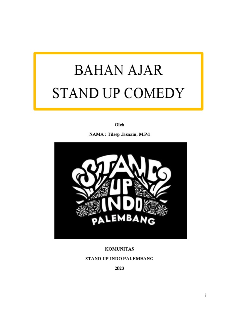 Bahan Ajar Stand Up Comedy | PDF