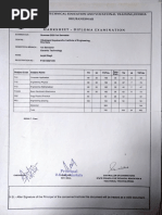 B Tech Final Year Marksheet Mechanical Engineering Pdf Engineering